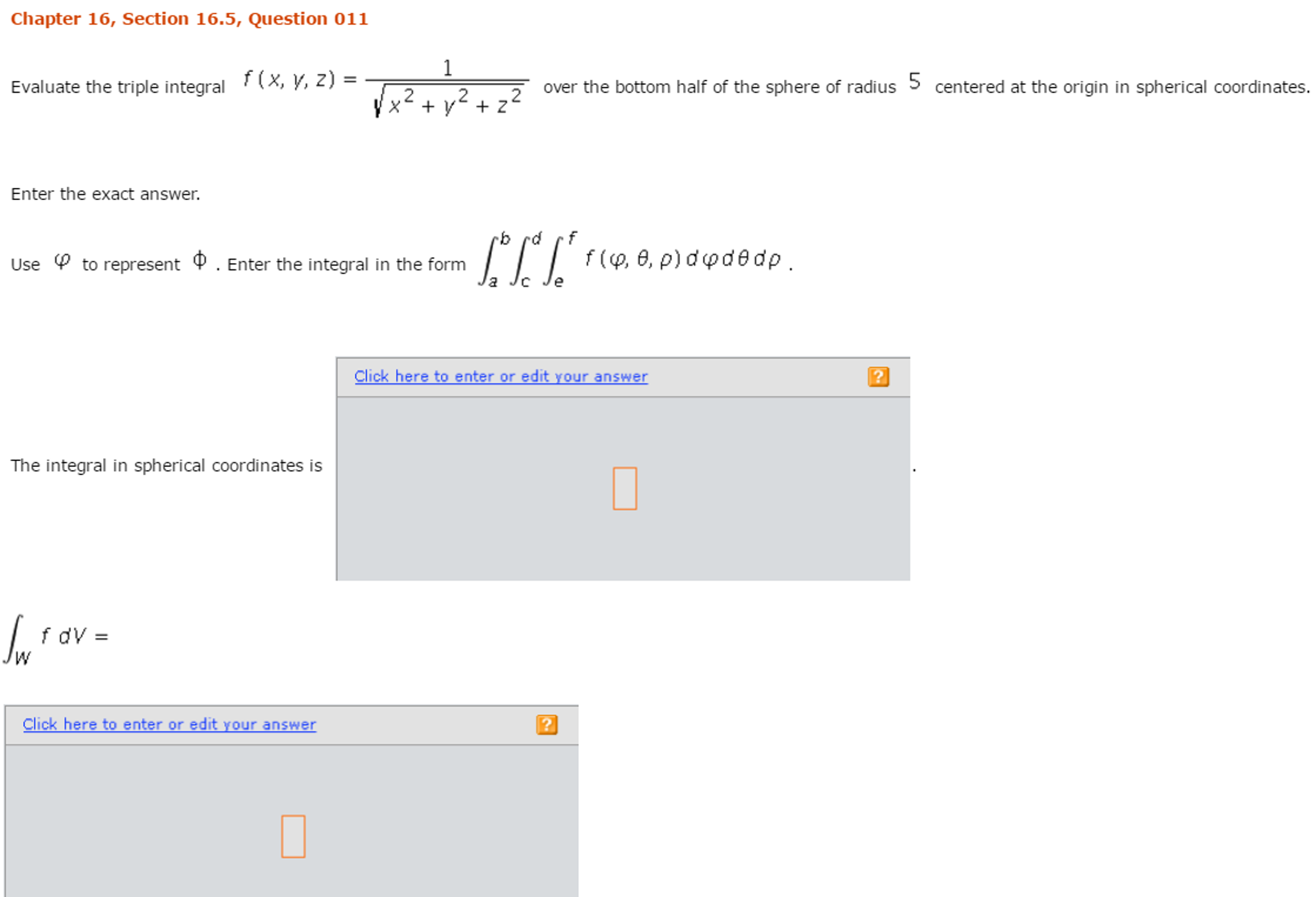 Solved Evaluate the triple integral f(x, y, z) = | Chegg.com