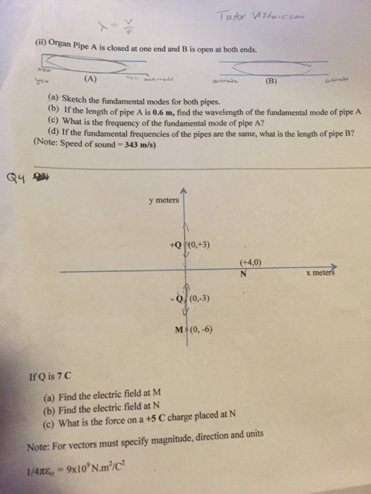 Solved Organ Pipe A is closed at one end and B is open at | Chegg.com