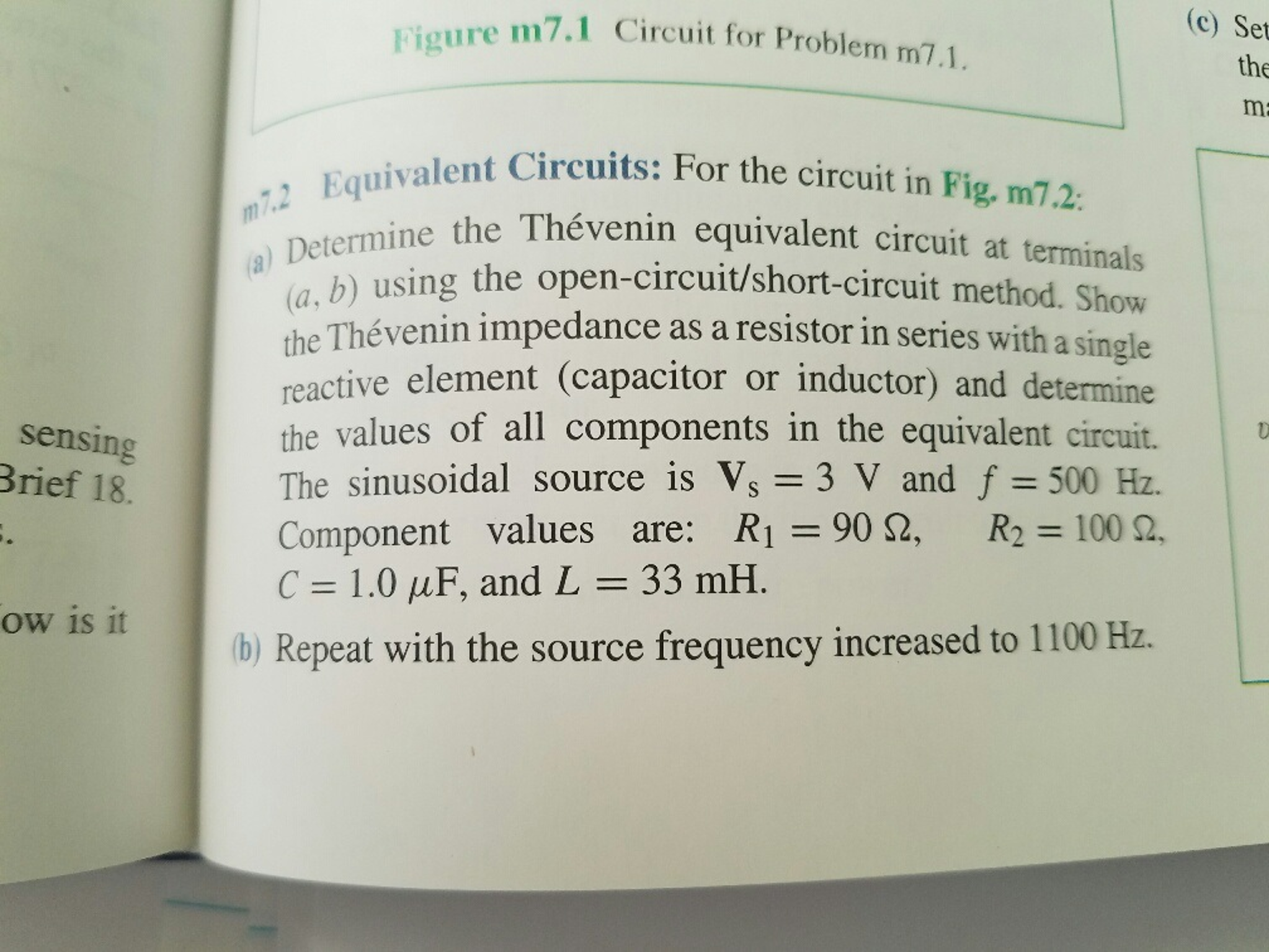 Solved Determine the Thevenin equivalent circuit at | Chegg.com