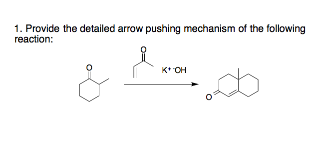 Solved 1. Provide the detailed arrow pushing mechanism of | Chegg.com