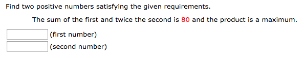 Solved Find two positive numbers satisfying the given | Chegg.com