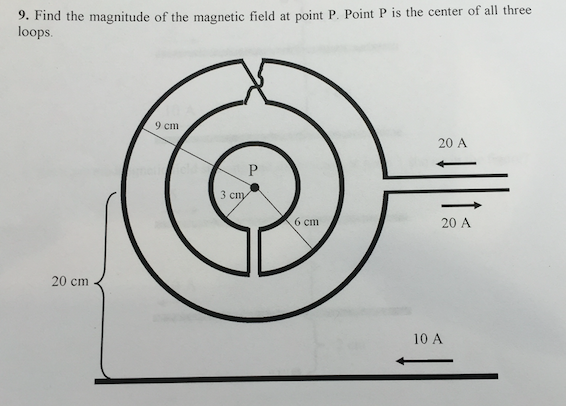 Solved Find the magnitude of the magnetic field at point P. | Chegg.com
