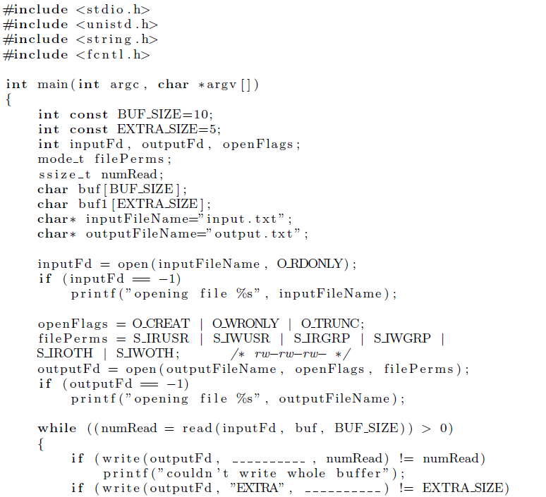 LINUX ONLY Fill in the blanks. Compile the | Chegg.com