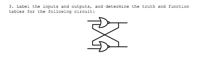 Solved 3. Label the inputs and outputs, and determine the | Chegg.com