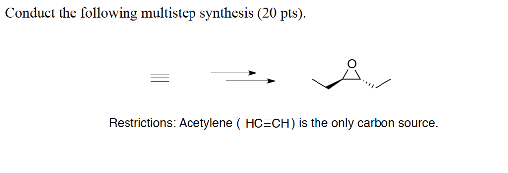 Solved Conduct the following multistep synthesis (20 pts). | Chegg.com