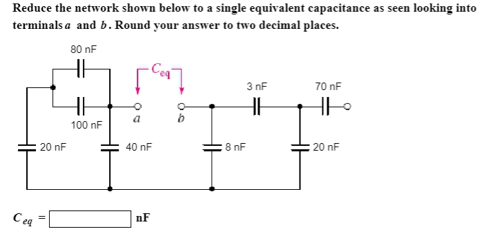 Solved Reduce the network shown below to a single equivalent | Chegg.com