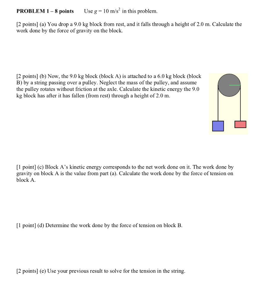 Solved PROBLEM 1-8 points Use g = 10 m/s in this problem. [2 | Chegg.com Solved PROBLEM 1-8 points Use g = 10 m/s in this problem. [2 | Chegg.com