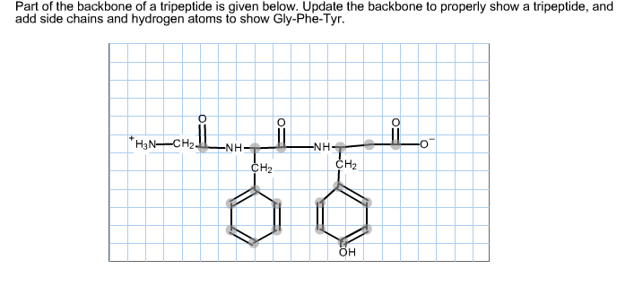 Solved Part of the backbone of a tripeptide is given below. | Chegg.com