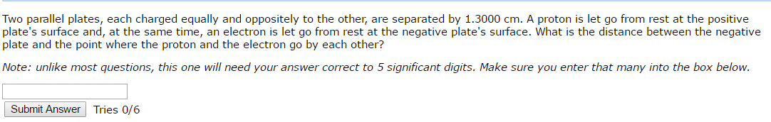 Solved Two parallel plates, each charged equally and | Chegg.com