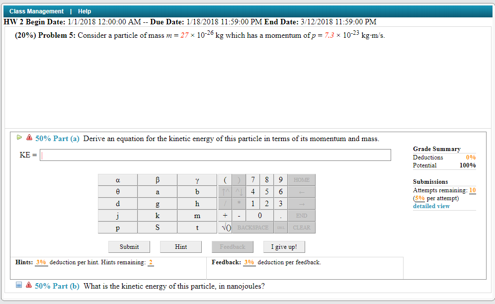 Solved Class Management Help HW 2 Begin Date: 1/1/2018 | Chegg.com