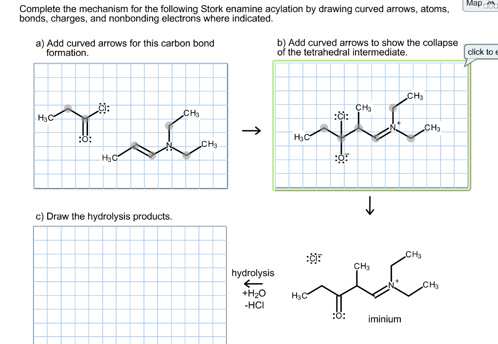 Solved Complete the mechanism for the following Stork | Chegg.com