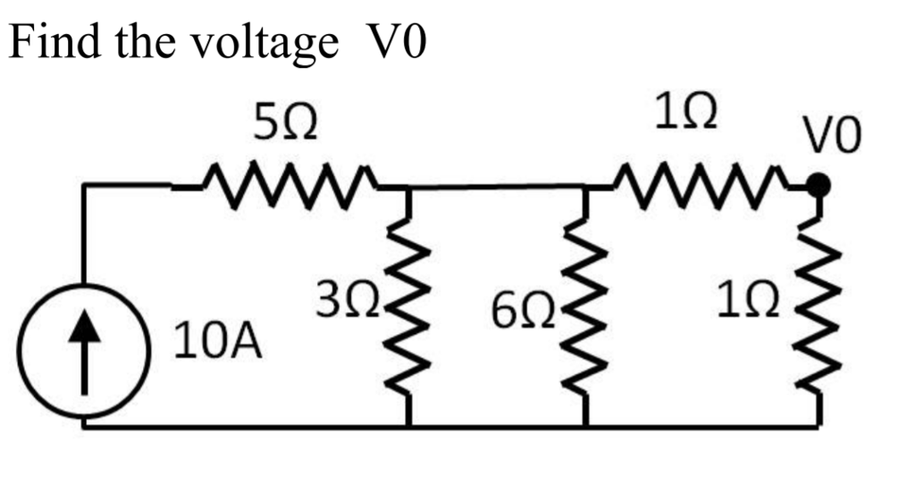 Solved Find the voltage V0 | Chegg.com