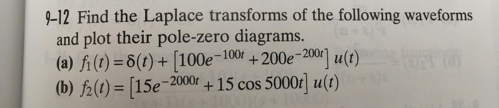 Solved 9-12 Find the Laplace transforms of the following | Chegg.com