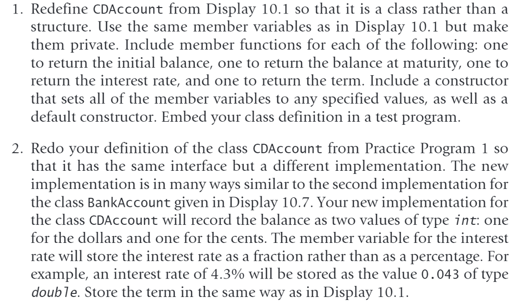 Solved C++ CODE ONLY /* Do Programming Project 2 on page | Chegg.com