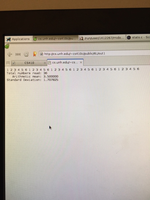 Solved AT&T 89% 10:15 cs.unh.edu DUE: 10/13/2016 CS41O FALL | Chegg.com