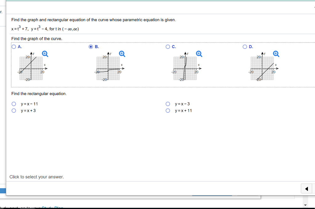 Solved Find the graph and rectangular equation of the curve | Chegg.com