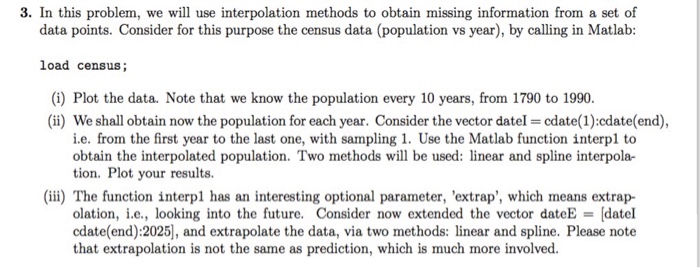 Solved Use interpolation methods to obtain missing | Chegg.com