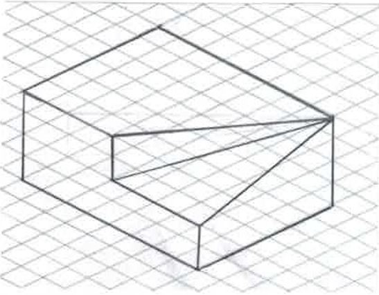 Solved Sketch the orthographic multi-view of the shape | Chegg.com