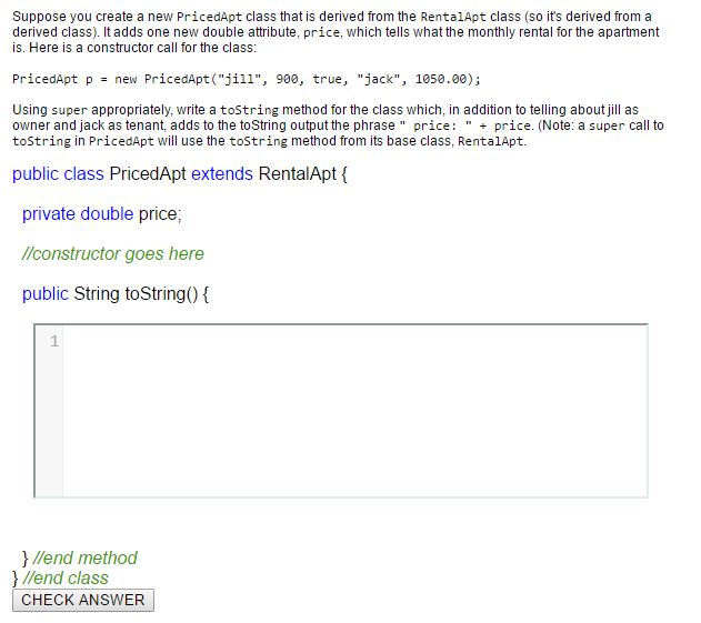 Solved 1.The code box below includes a live WeightedInfant | Chegg.com