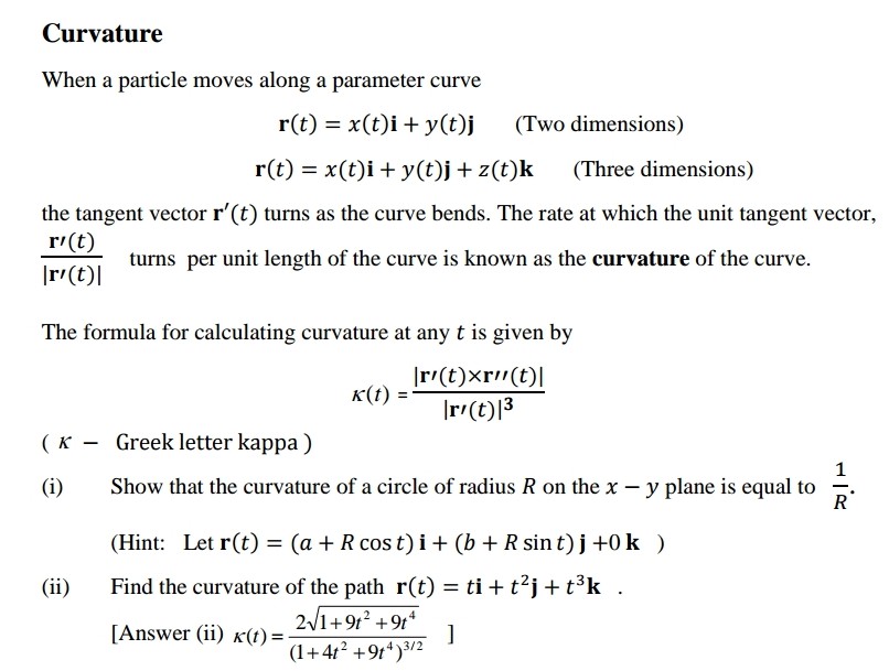 Solved When a particle moves along a parameter curve r(t) = | Chegg.com