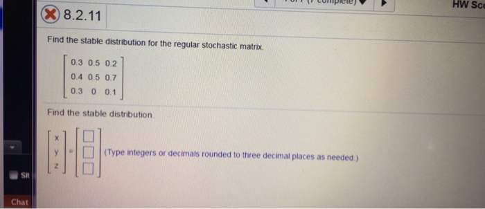 Solved Find the stable distribution for the regular | Chegg.com