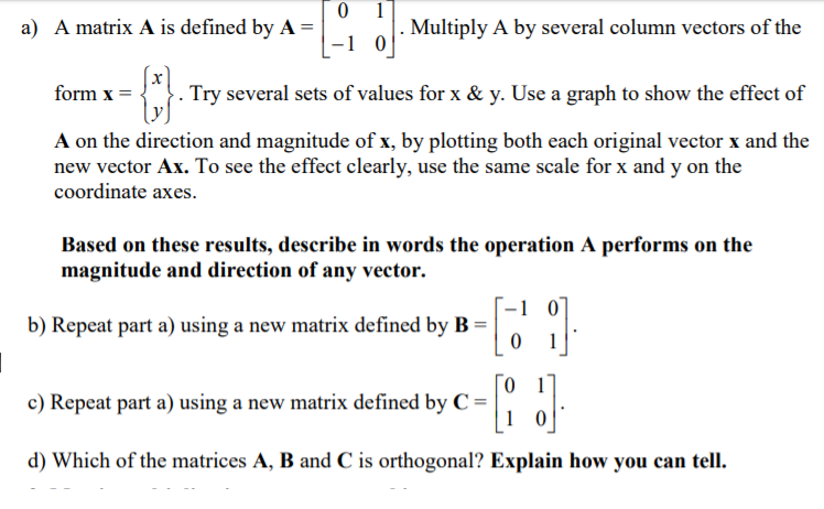 Solved ANSWER QUESTION 2 -boldface lower case letters are | Chegg.com