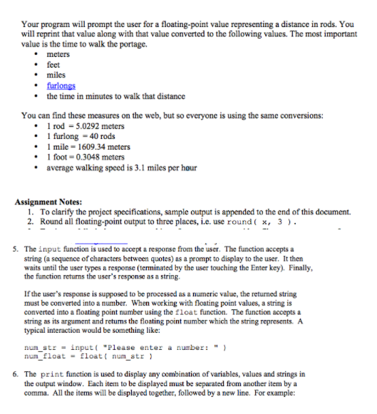 Solved Your program will prompt the user for a | Chegg.com