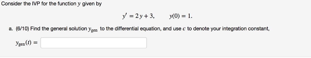 Solved Consider the IVP for the function y given by y? = 2 | Chegg.com