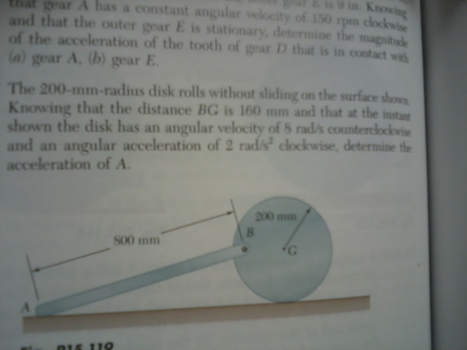 Solved Knowing and that gear A has a constant angular | Chegg.com