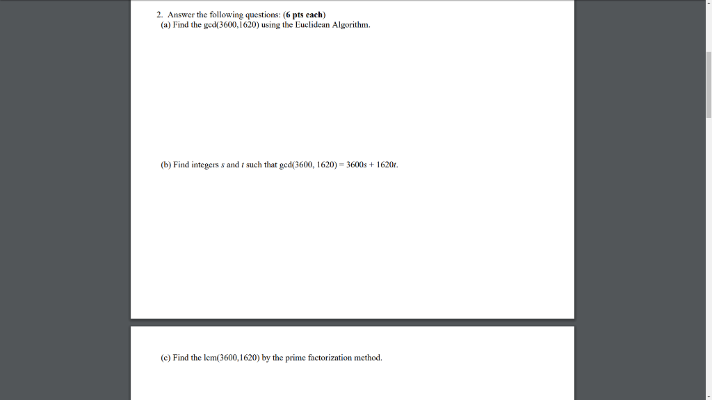 Solved 2 Answer The Following Questions 6 Pts Each A 3502