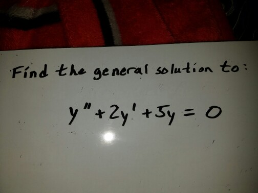 Solved Find the general solution to | Chegg.com