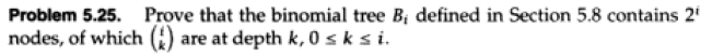 Solved Prove that the binomial tree Bi defined in Section | Chegg.com