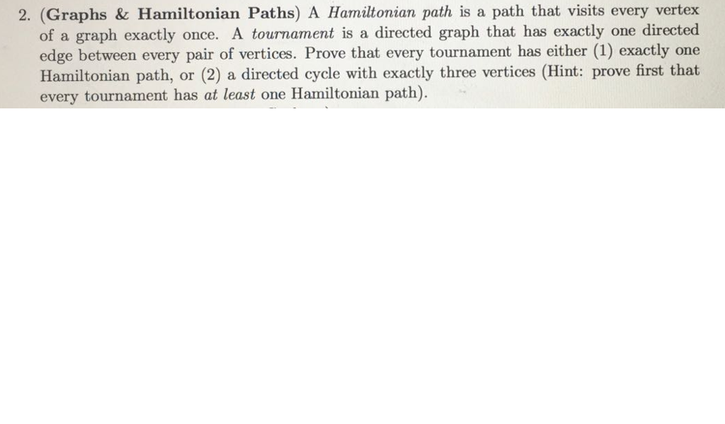 Solved A Hamiltonian path is a path that visits every vertex | Chegg.com