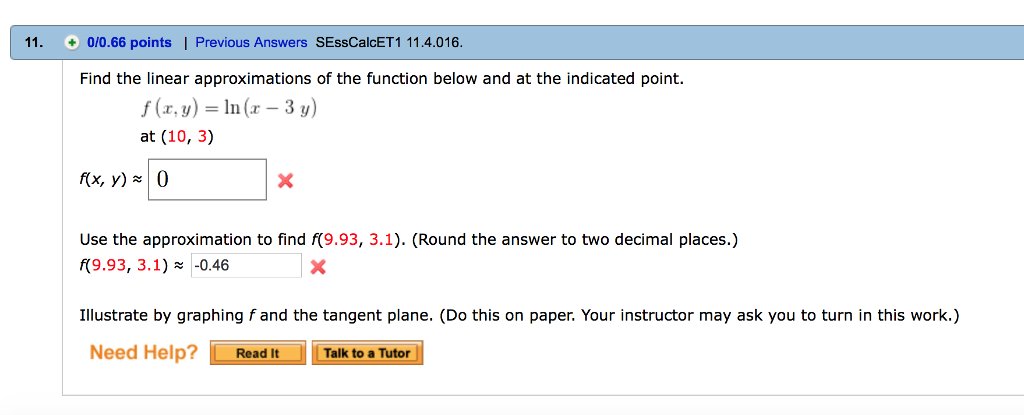 Solved Find The Linear Approximations Of The Function Below