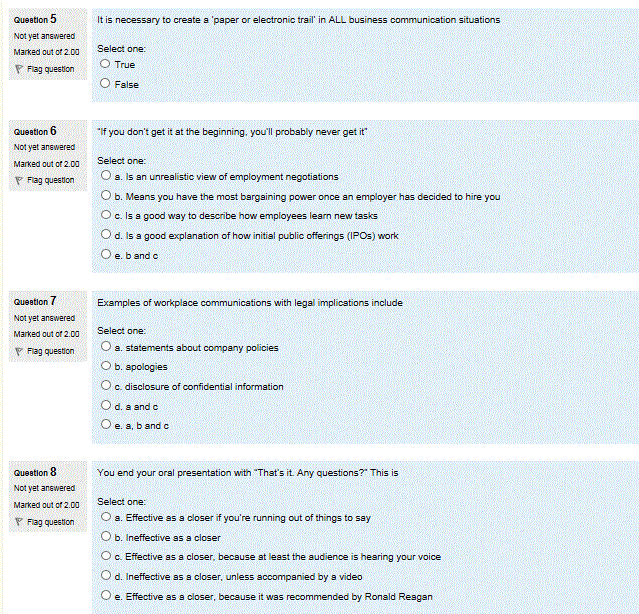 Solved Question 1 Communication choices are the most | Chegg.com