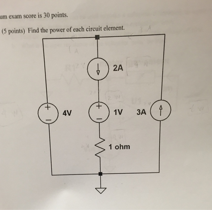 Solved Find the power of each circuit element. | Chegg.com