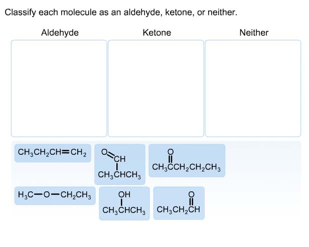 Solved Classify each molecule as an aldehyde, ketone, or | Chegg.com