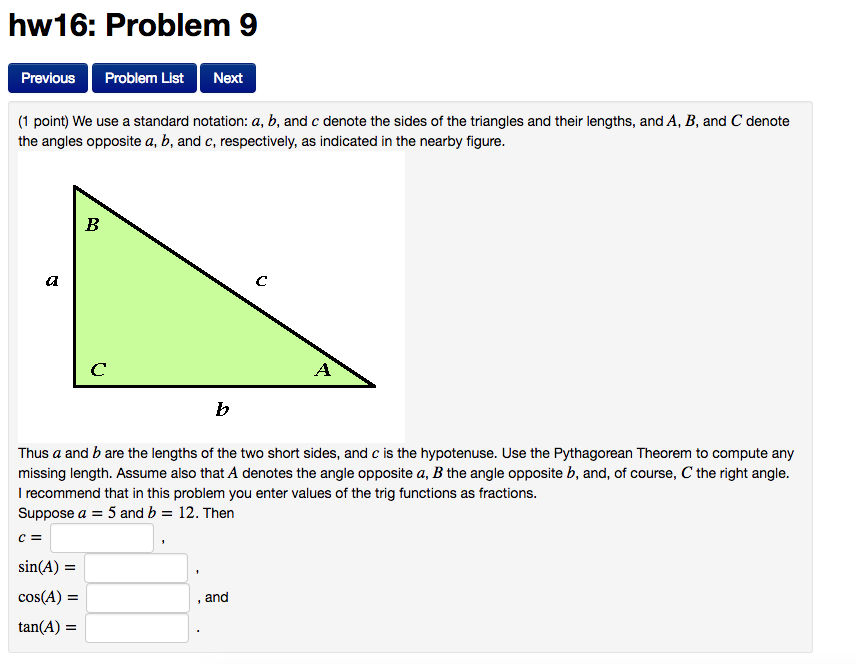 Solved hw16: Problem 9 Previous Problem List Next (1 point) | Chegg.com