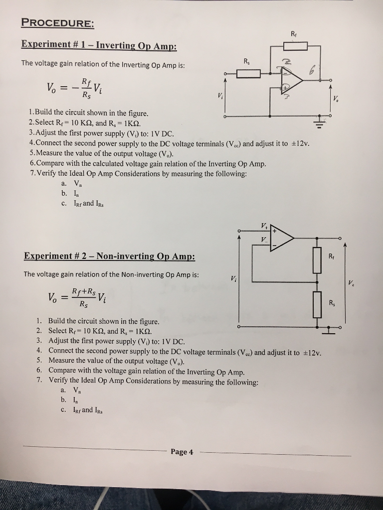 Solved Name Section INTRODUCTION TO OPERATIONAL AMPLIFIER | Chegg.com Solved Name Section INTRODUCTION TO OPERATIONAL AMPLIFIER | Chegg.com
