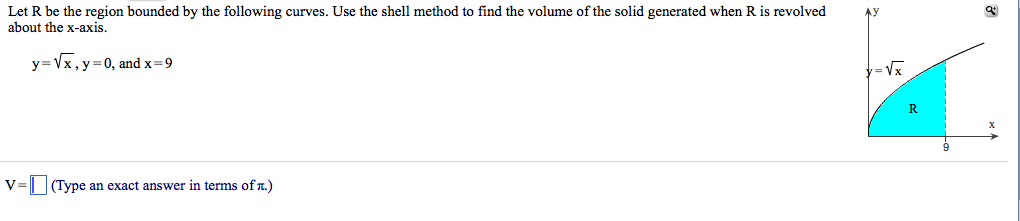 Solved Let R be a region bounded by the following curves. | Chegg.com