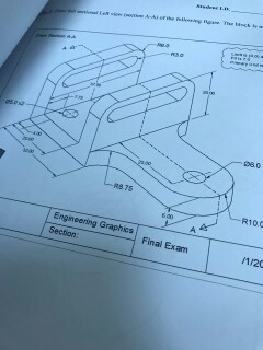 Solved Engineering Graphics Final Exam R10c | Chegg.com