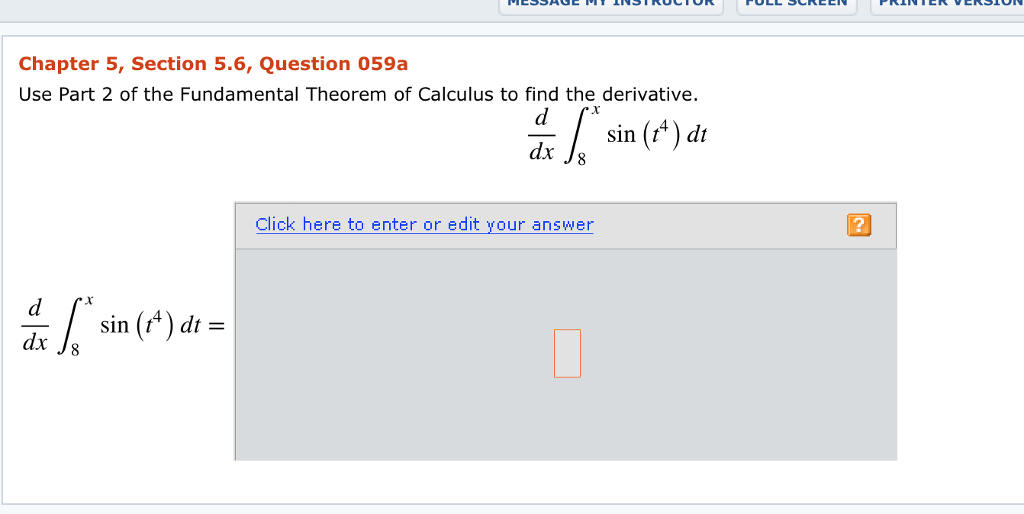 Solved Use Part 2 of the Fundamental Theorem of Calculus to | Chegg.com