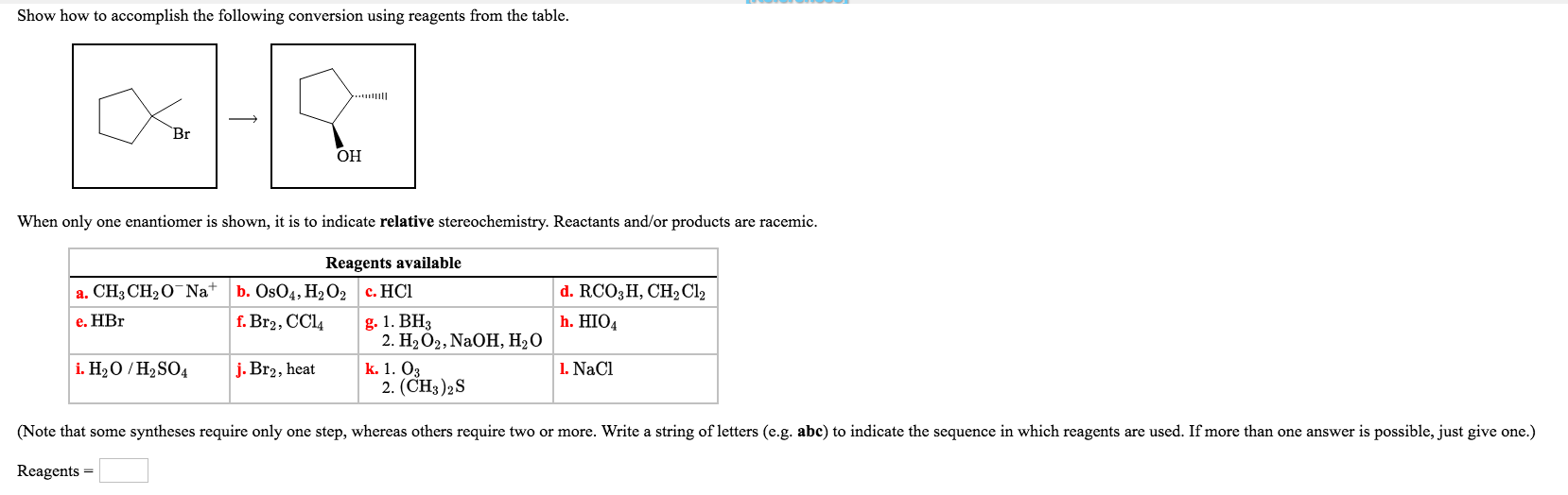 Solved Show how to accomplish the following conversion using | Chegg.com
