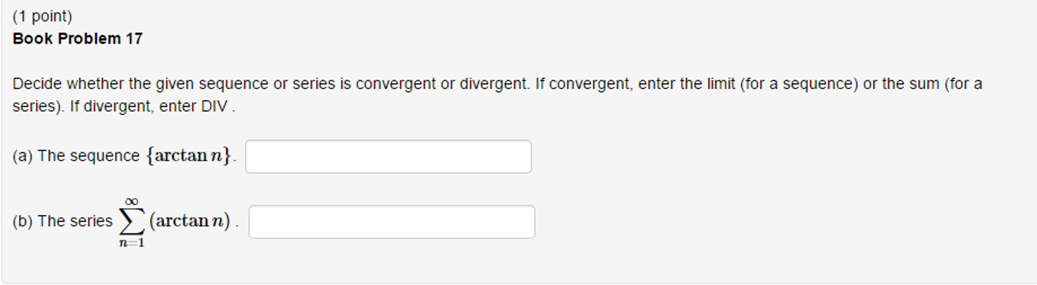 Solved Decide whether the given sequence or series is | Chegg.com