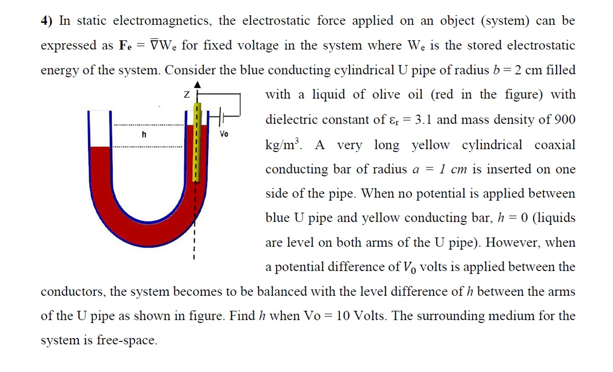 In static electromagnetics, the electrostatic force | Chegg.com