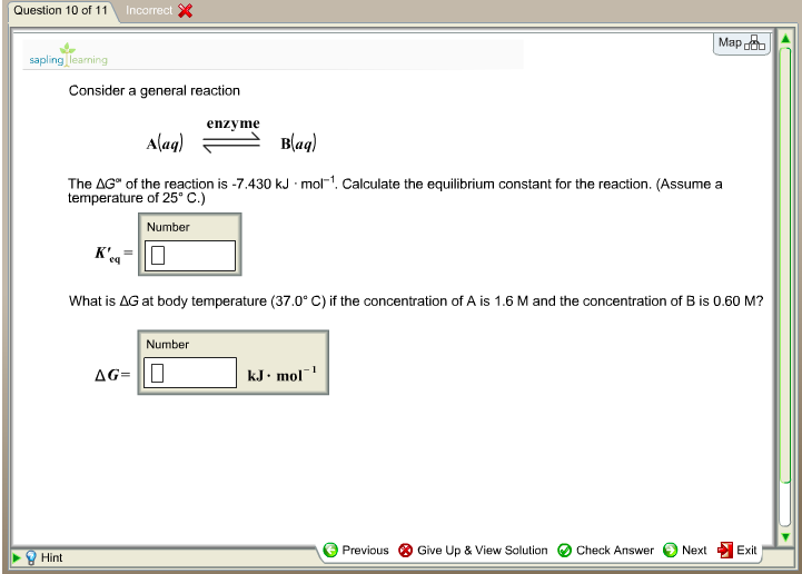 Solved Question 10 of 11 Map A pling Consider a general | Chegg.com
