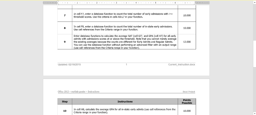 N Cell F7 Enter A Database Function To Count The 1664