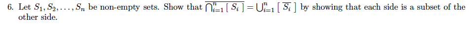 Solved Let S1, S2,... ,Sn be non-empty sets. Show that by | Chegg.com