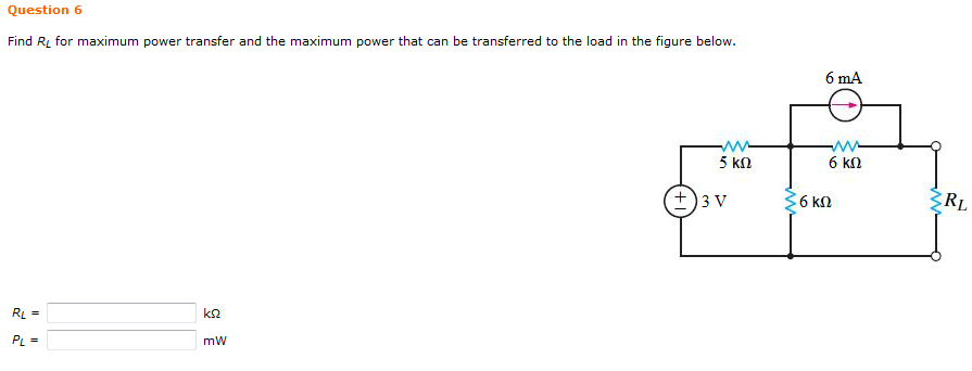 Solved Find RL for maximum power transfer and the maximum | Chegg.com