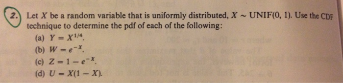 Solved Rework Exercise 2 using transformation methods. 4,b,0 | Chegg.com